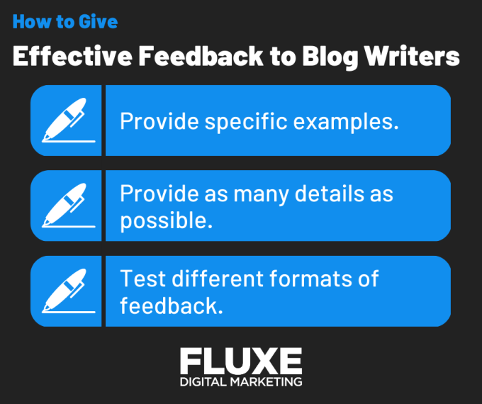 How to Give Effective Feedback to Blog Writers